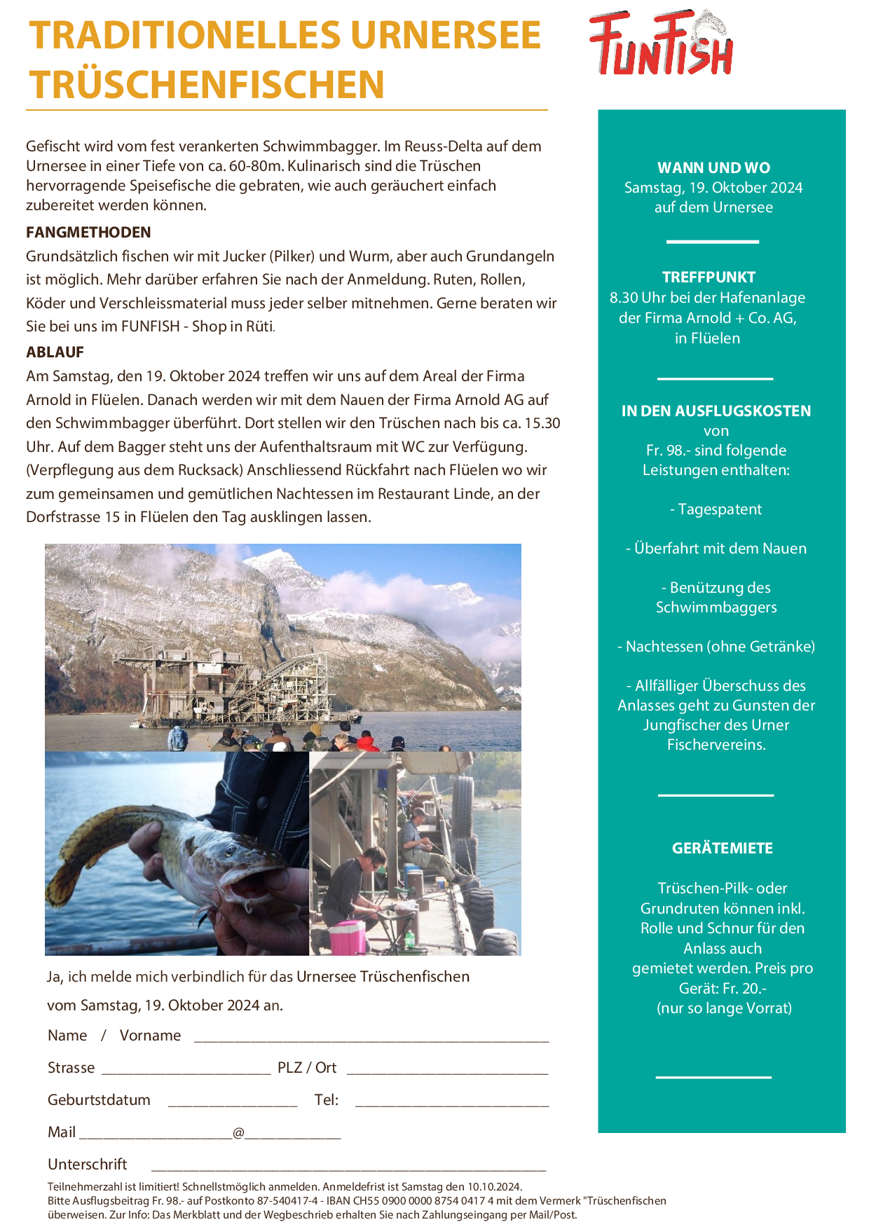 FUNFISH Fischereiartikel. SCHWIMMBAGGER, TRÜSCHENFISCHEN, AUF, DEM ...