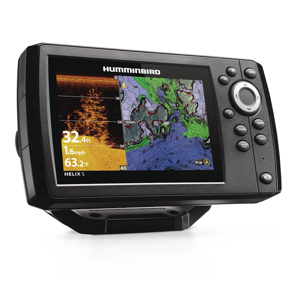 FUNFISH Fischereiartikel. HUMMINBIRD ECHOLOT-GPS HELIX 5 DI, DOWN ...